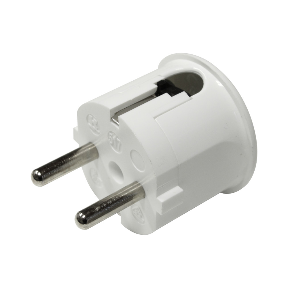 000061 - SchuKo-Winkelstecker weiß | Elektrohandel24.eu